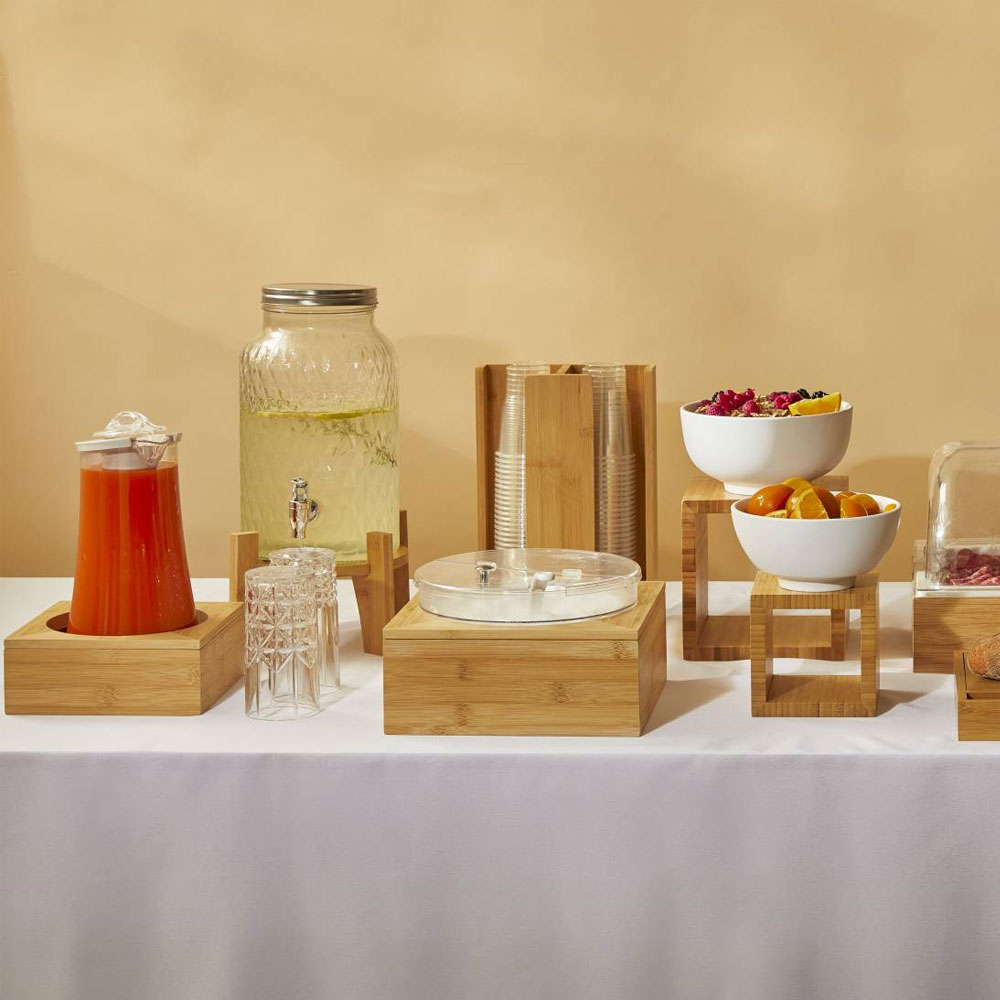 Leone Juice Dispenser with Bamboo Bracket 5.6L - Soteriou Professional