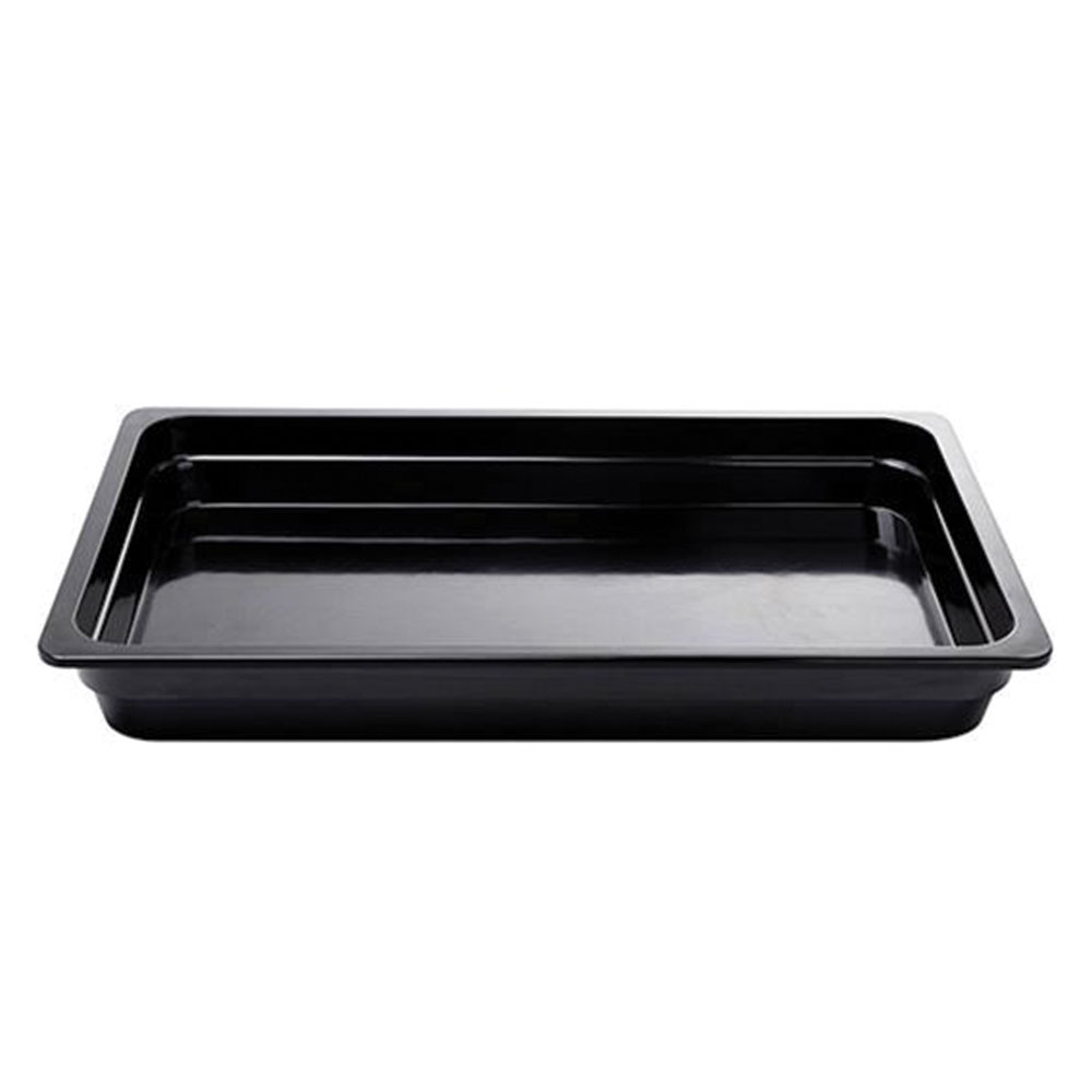 Pure Melamine Container GN 1/1 6.5cm Black - Soteriou Professional